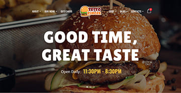 Testo - Pizza and Fast Food Landing Page Template