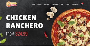 Testo - Pizza and Fast Food Landing Page Template